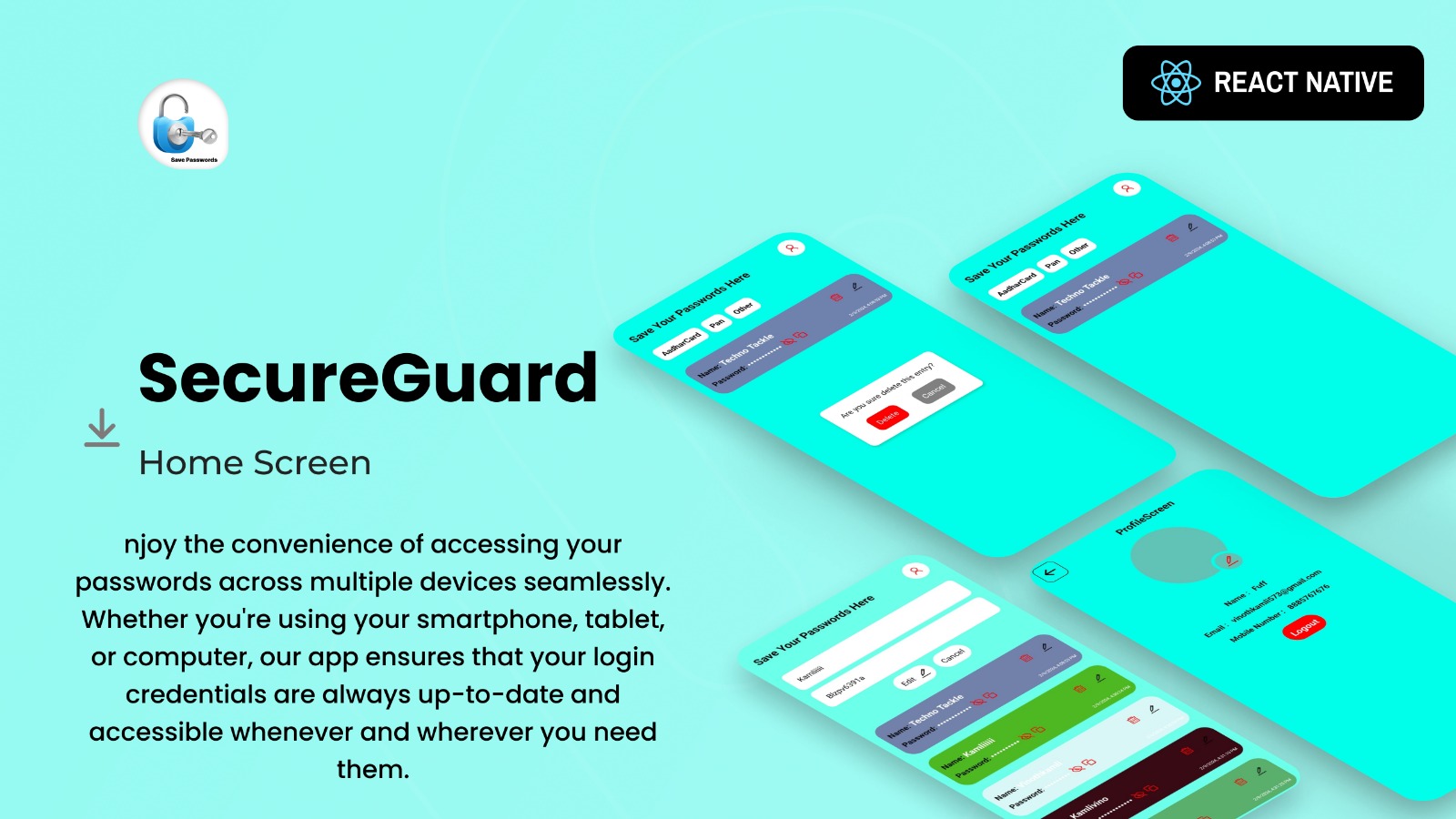 SecureGuard, Your Personal Information Vault by TechnoTackleSoftwareSolutions